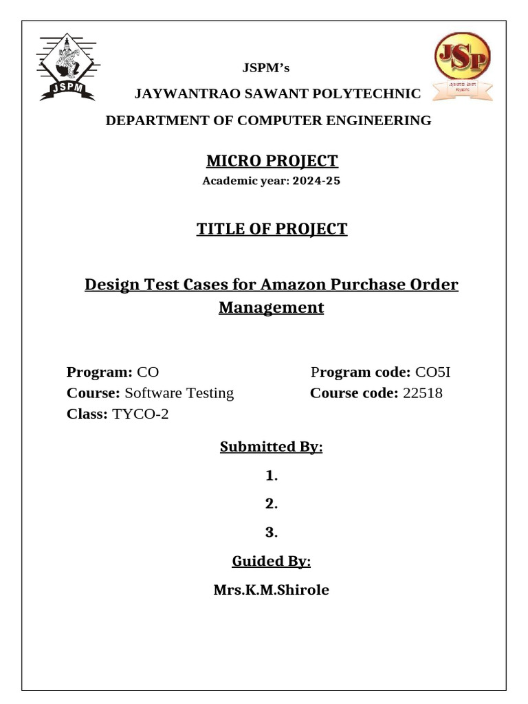 STE Micro Project Format | PDF | Computing | Software Engineering