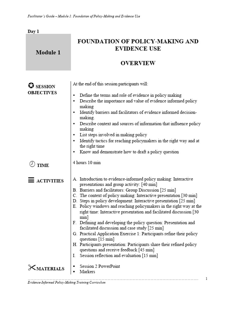 Module 1 Text | PDF | Policy | World Health Organization
