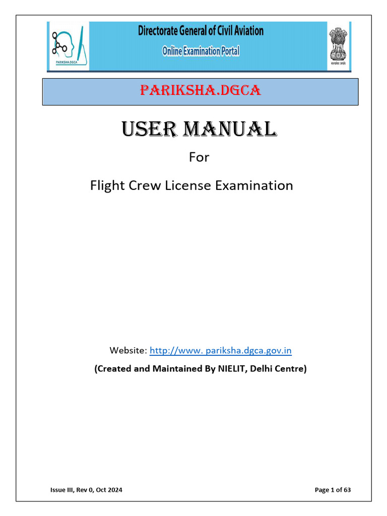 DGCA Flight Crew License User Manual | PDF | Finance & Money Management ...