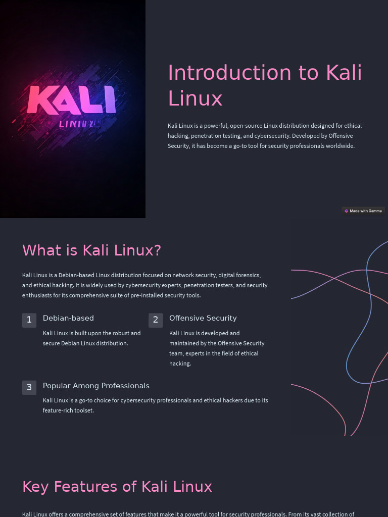Introduction To Kali Linux | PDF | Security | Computer Security