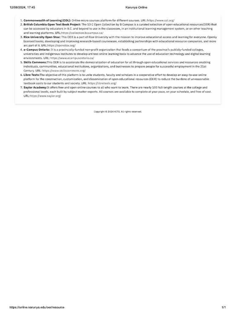 Online Courses | PDF