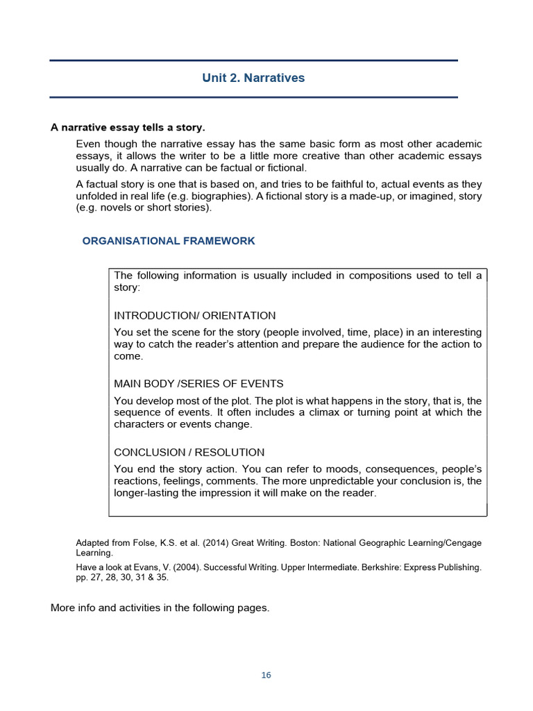 Unit 2 | PDF | Narrative | Essays