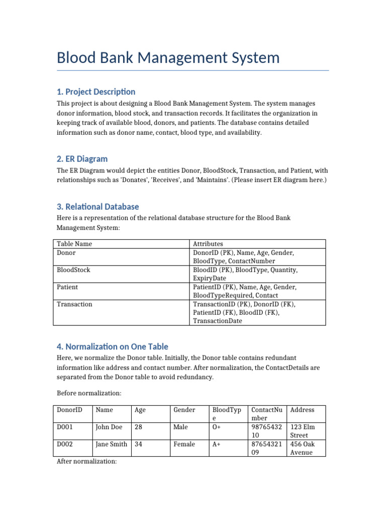 Blood_Bank_Management_System_Project (1) | PDF | Relational Database ...