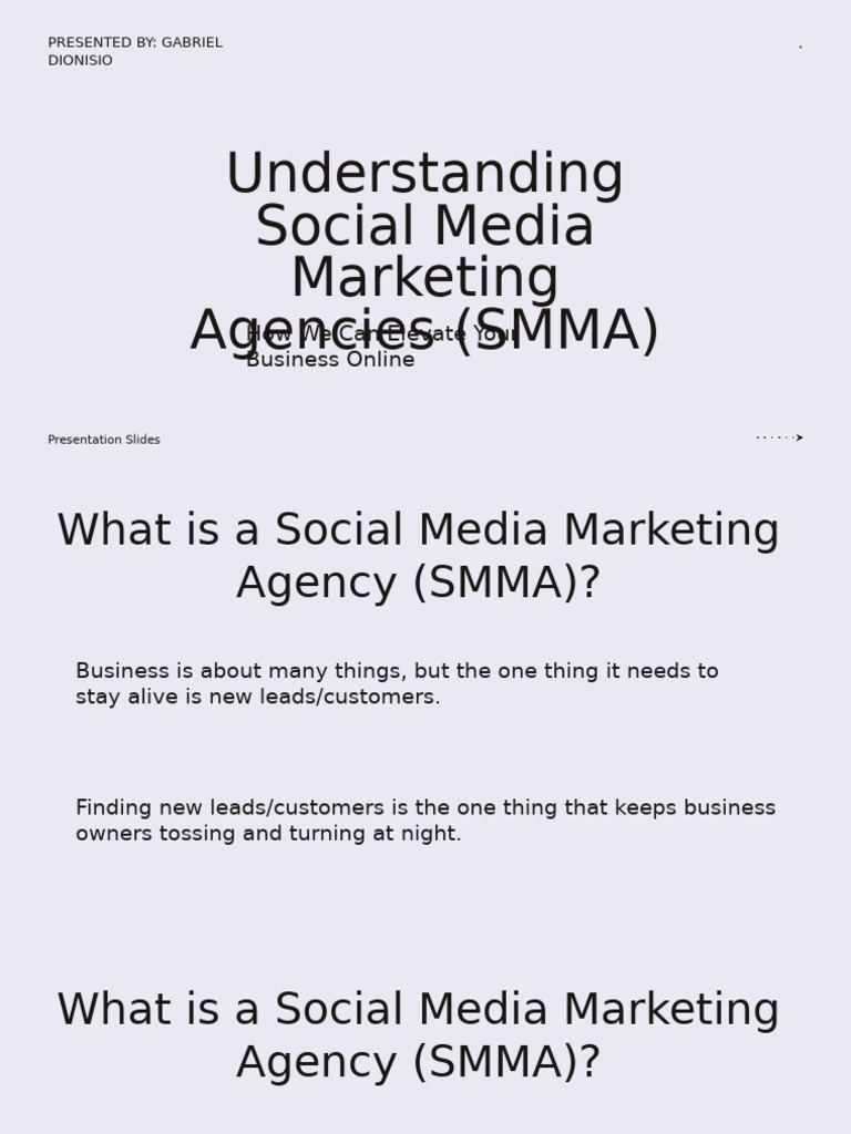 Understanding Social Media Agency | PDF | Social Media Marketing ...