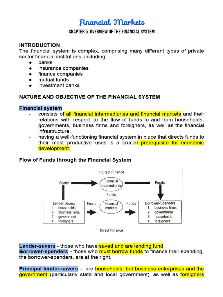 Financial Markets - Chapter 5 | PDF | Financial Markets | Adverse Selection