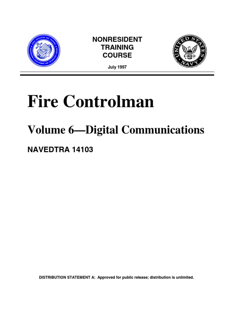 Fire Controlman Training: Digital Comm. | PDF | Modulation | Decibel