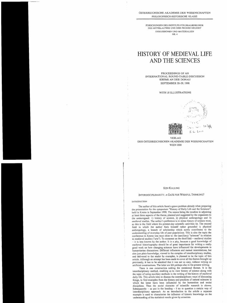 Kalling, Ken, Interdisciplinarity | PDF
