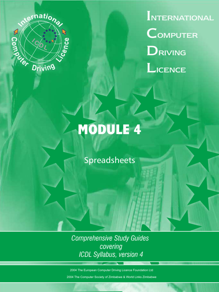 Computers (ICDL Module 4) | PDF | Spreadsheet | Microsoft Excel