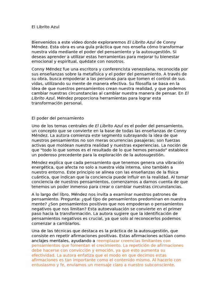 El Librito Azul | PDF | Gratitud | Las emociones