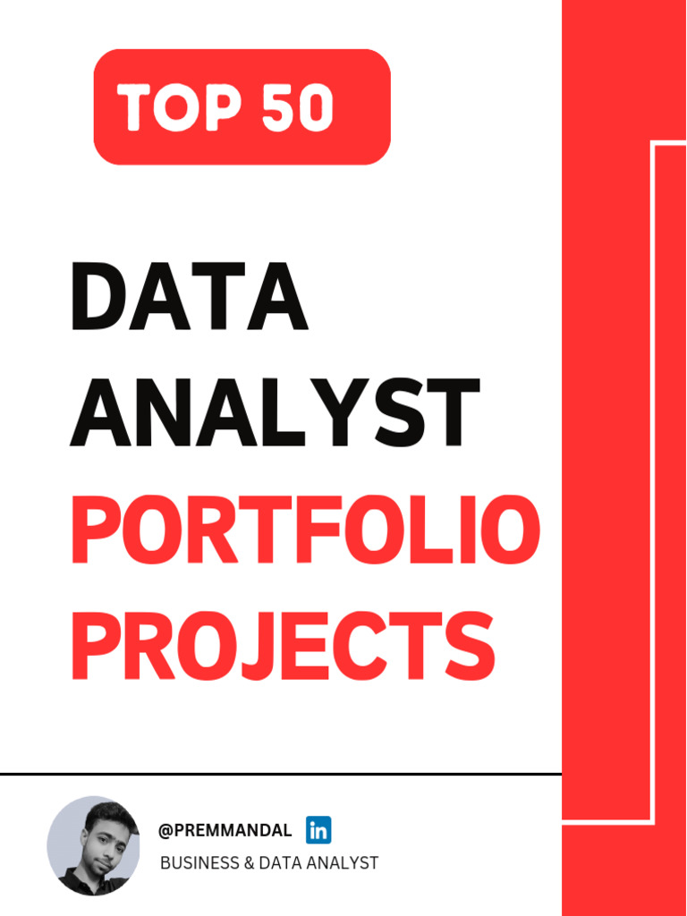 Top 50 Data Analyst Portfolio Project | PDF | Microsoft Excel | Databases