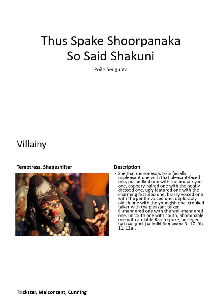 Thus Spake Shoorpanaka | PDF