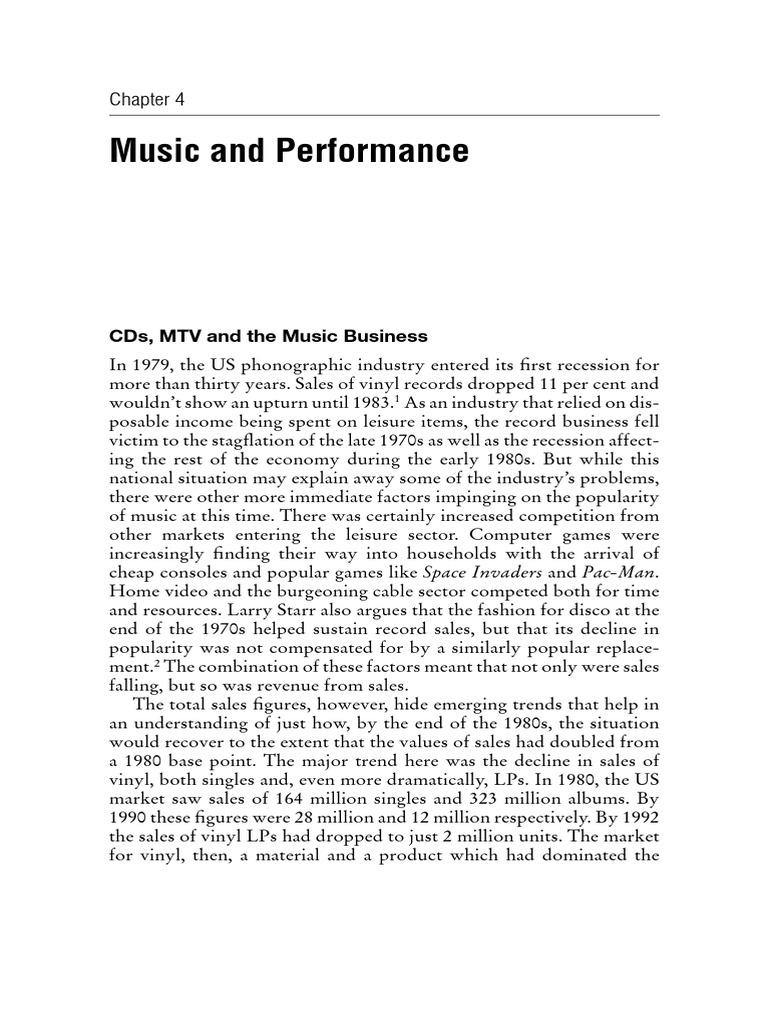American Culture in The 1980s - (Chapter 4 Music and Performance) | PDF
