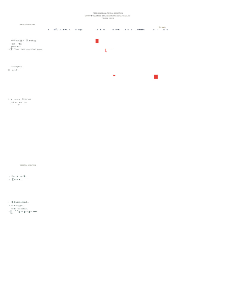Matriks Proker Kwarran Tahun 2023 | PDF