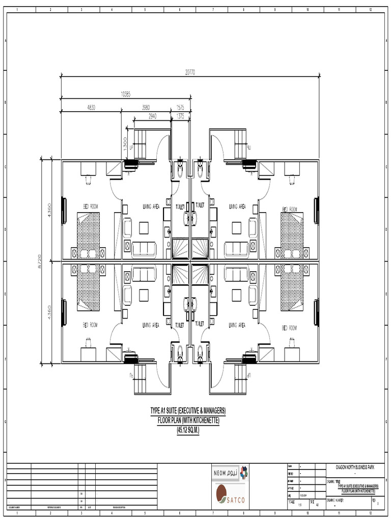 Type A1 Suite Kitchenette Plan | PDF