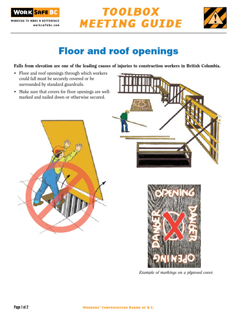 Safety Guidelines for Floor Openings | PDF