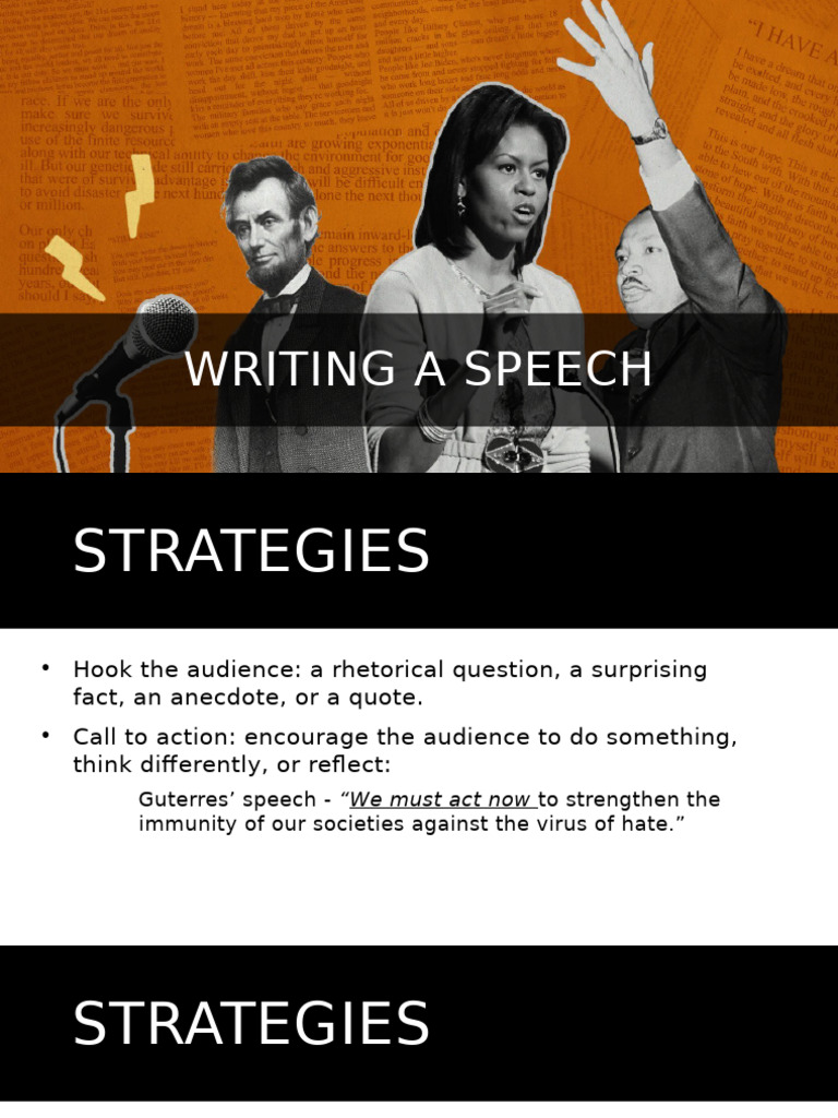 Effective Speech Writing Strategies | PDF