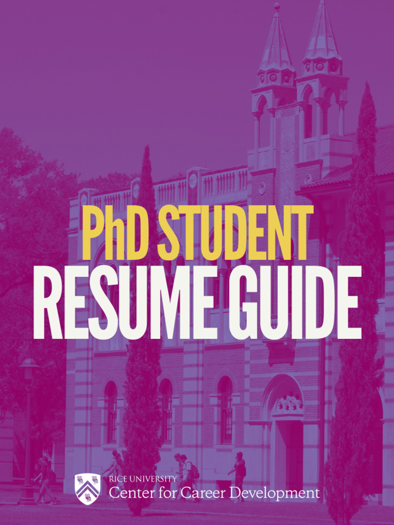 PHD Student Resume Guide | PDF | Résumé | Thesis