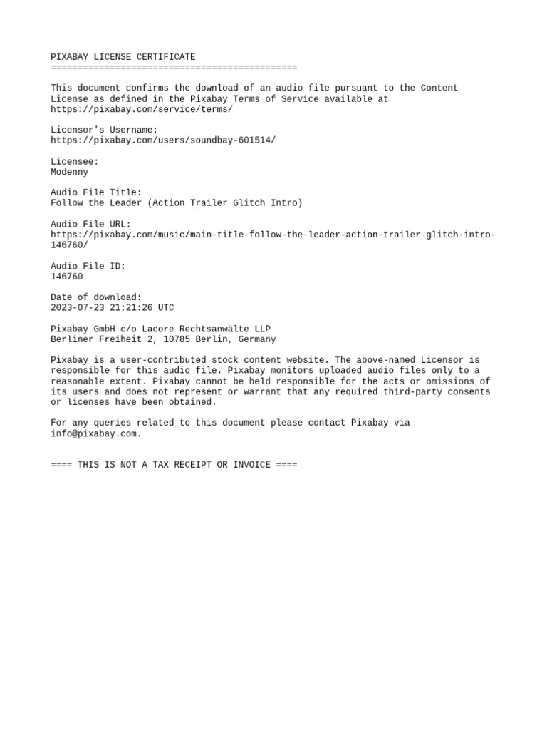 Main Title Follow The Leader Action Trailer Glitch Intro 146760 License ...