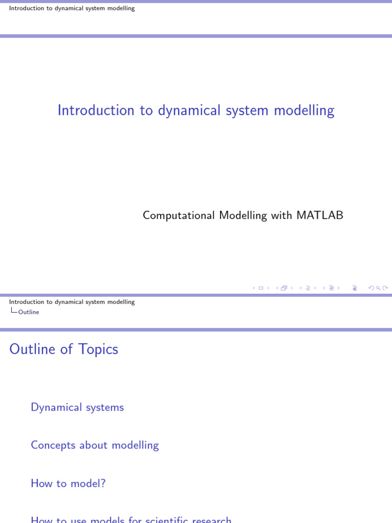 4.3 Dynamical System Modelling | PDF | System | Occam's Razor
