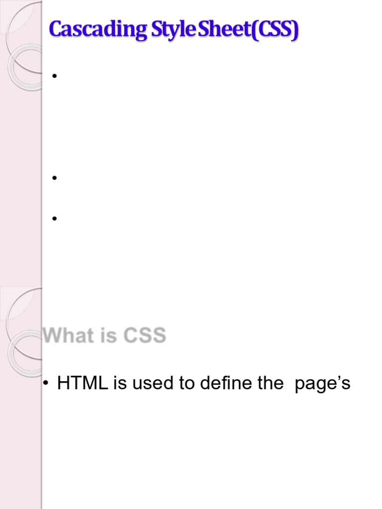 Cascading Stylesheet (CSS) | PDF | Html Element | Html Cascading Stylesheet (CSS) | PDF | Html Element | Html