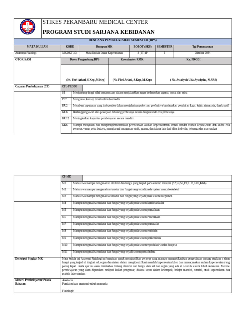Stikes Pekanbaru Medical Center | PDF