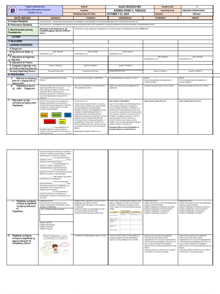 DLL GRADE 3 APq2w2-2023 | PDF
