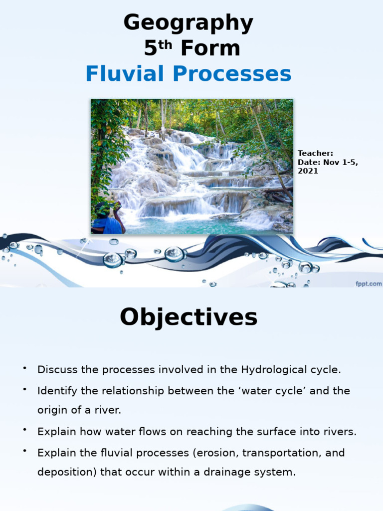 Fluvial Processes (Week 1) (1) | PDF | Water Cycle | Erosion