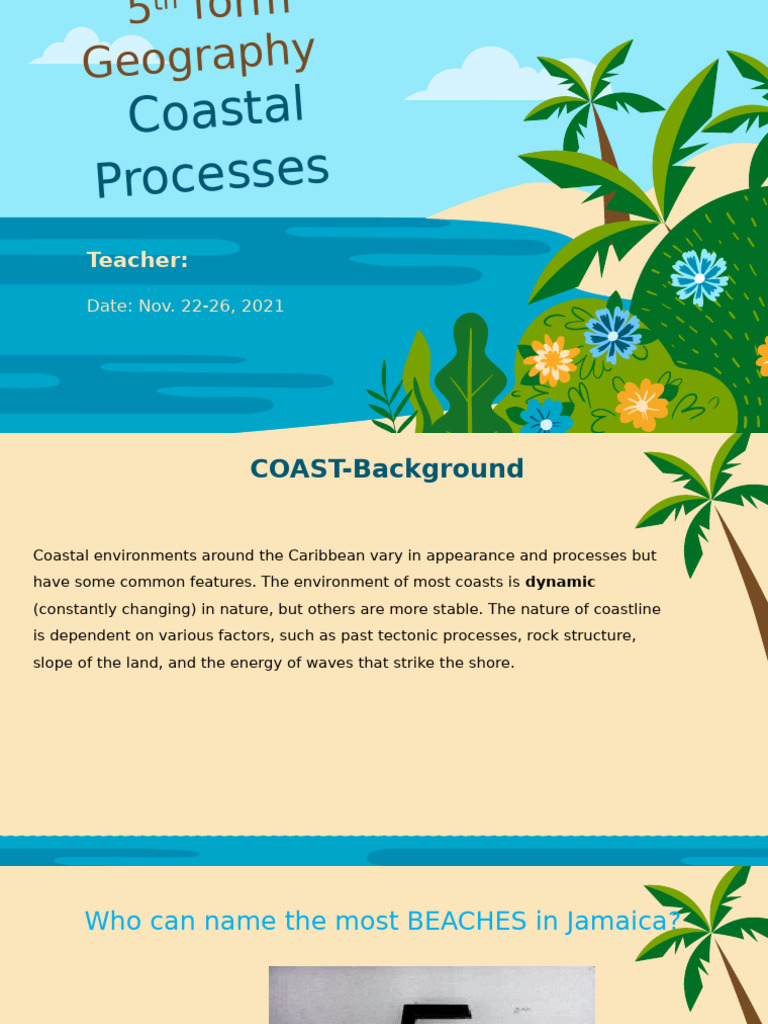 Coastal Processes and Landforms Explained | PDF | Shoal | Beach