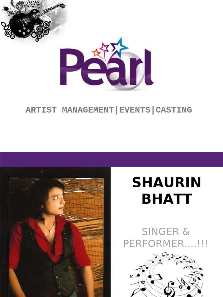 Shaurin Bhatt - Singer Performer | PDF | Film Production Districts