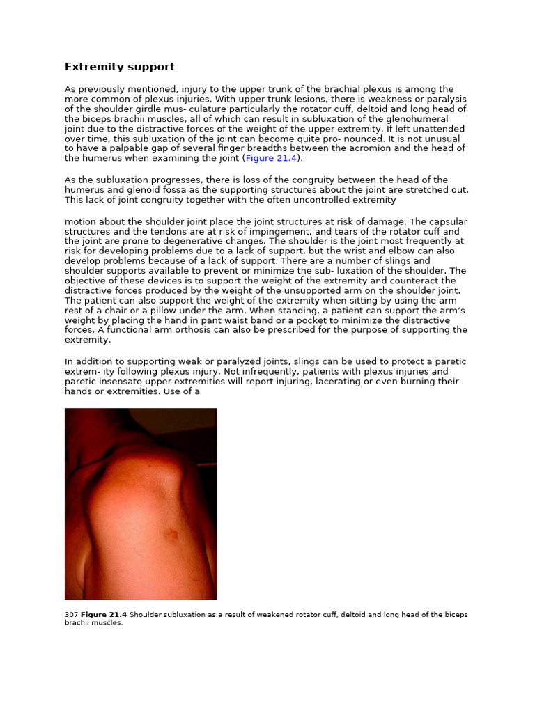 Brachial Plexopathy Orthosis | PDF | Shoulder | Anatomical Terms Of Motion