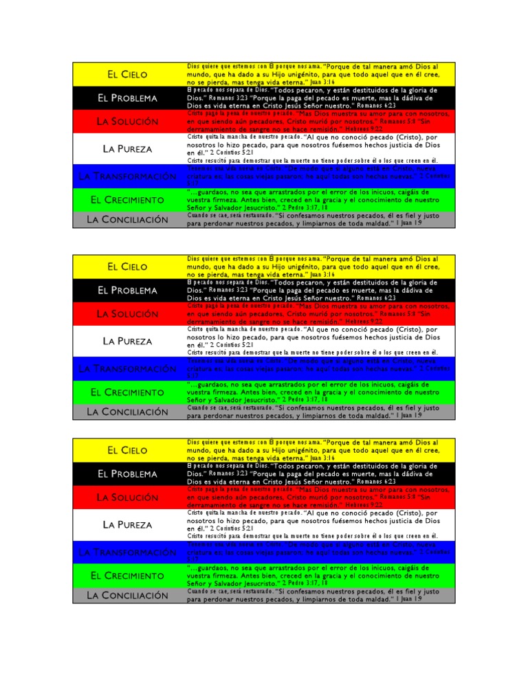 Spanish Wordless Book Review Cutout Cards | PDF | Cristo (título) | Pecado