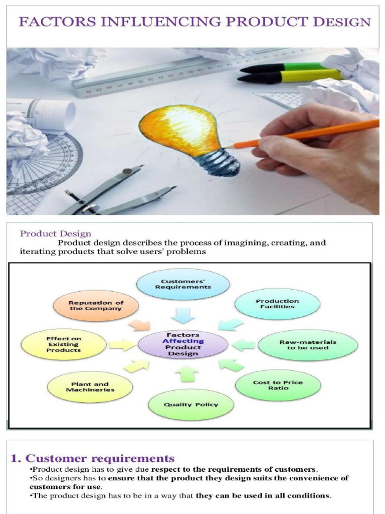 Factors Influencing Product Design | PDF