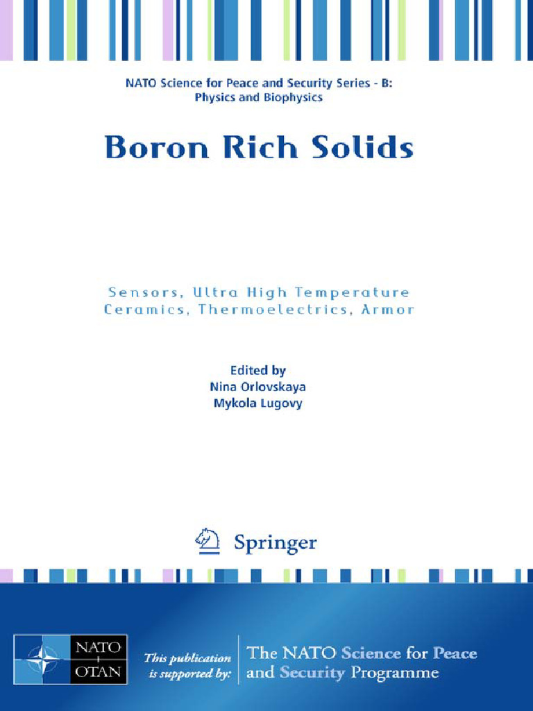 Boron Rich Solids: Properties and Applications | PDF | Fracture ...