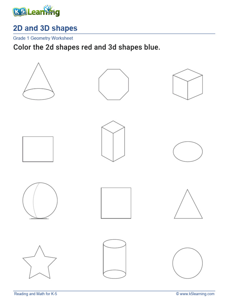 Grade 1 Geometry 3d Shapes G | PDF