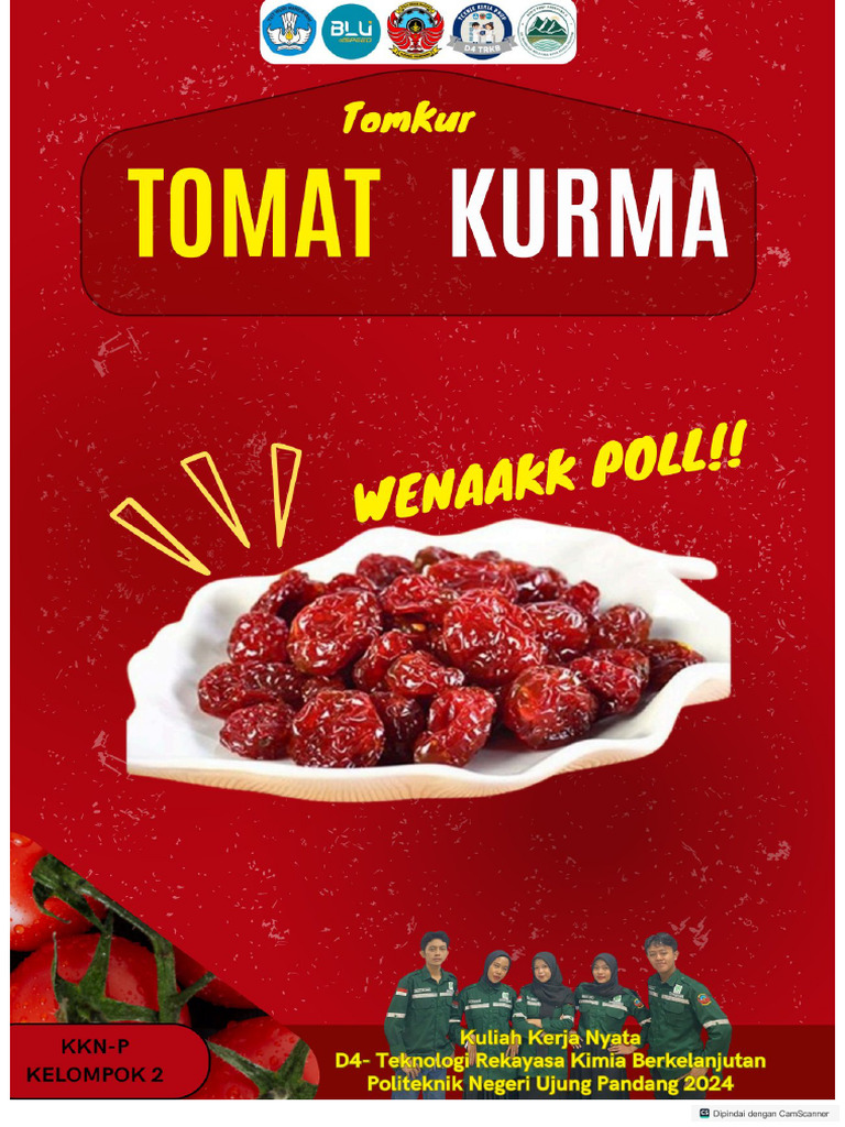 Pembuatan Tomat Kurma | PDF
