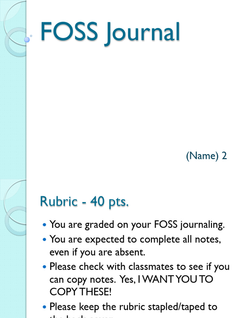 Jan 2014 - FOSS Journaling - Electricity3 | PDF | Series And Parallel ...