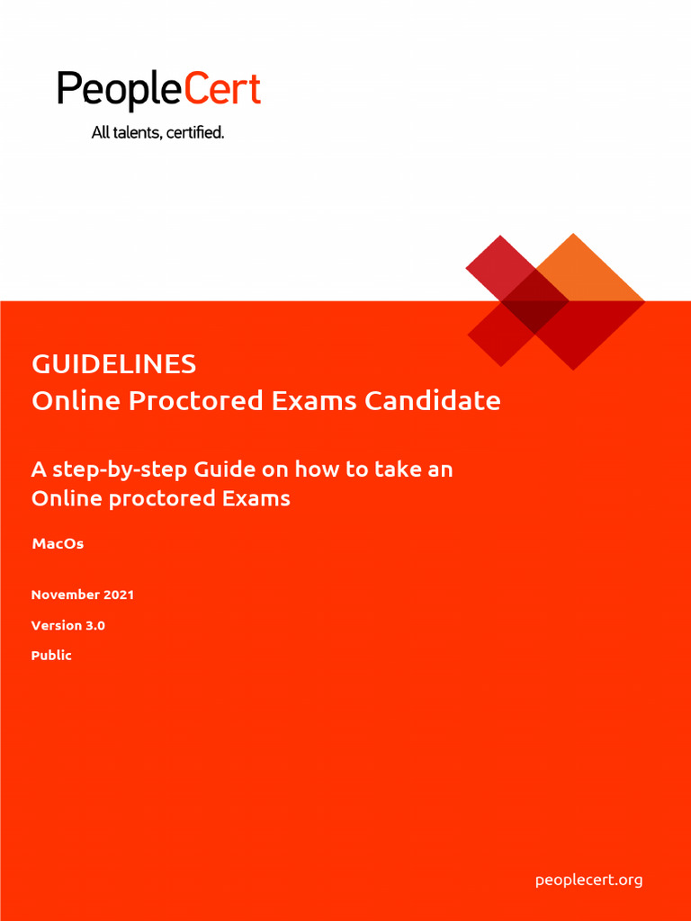 Online Proctored Exams Candidate GuidelinesmacOs Ver30 | PDF | Identity ...