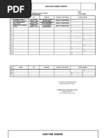Contoh Daftar Hadir Rapat Dinas Format Excel, Word Dan PDF | PDF