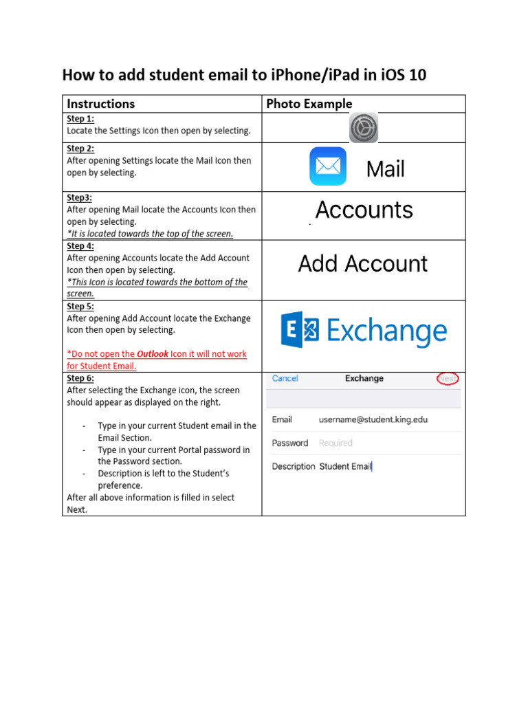 Email Setup Ios | PDF | Business