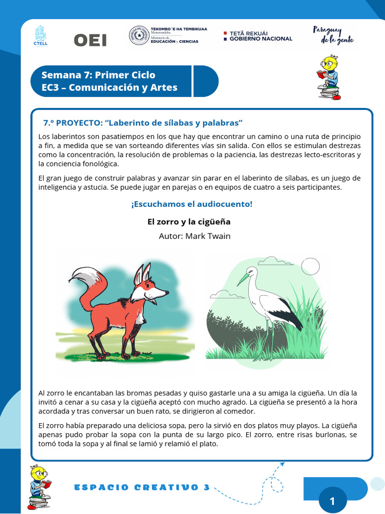 Laberinto de Sílabas y Palabras | PDF | Cognición | Ciencia cognitiva