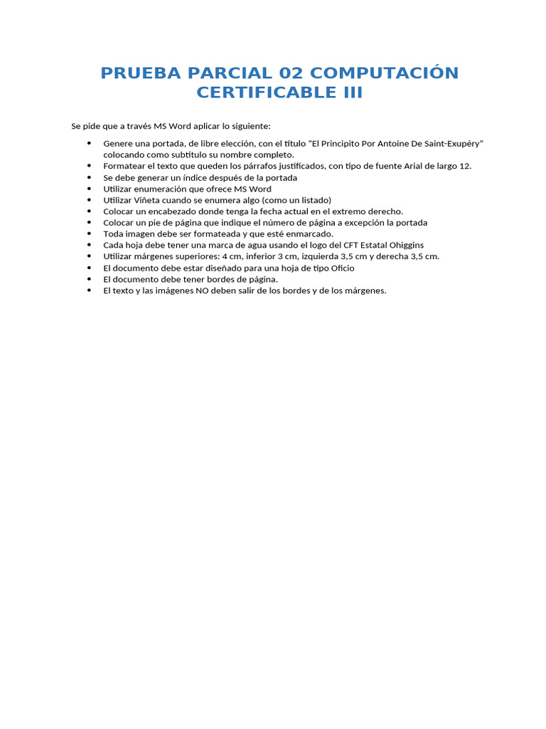 Prueba Parcial 02 Computacion Certificable III Enfermeria | PDF | El ...