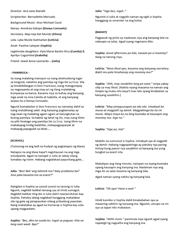 Script-Group-2 | PDF