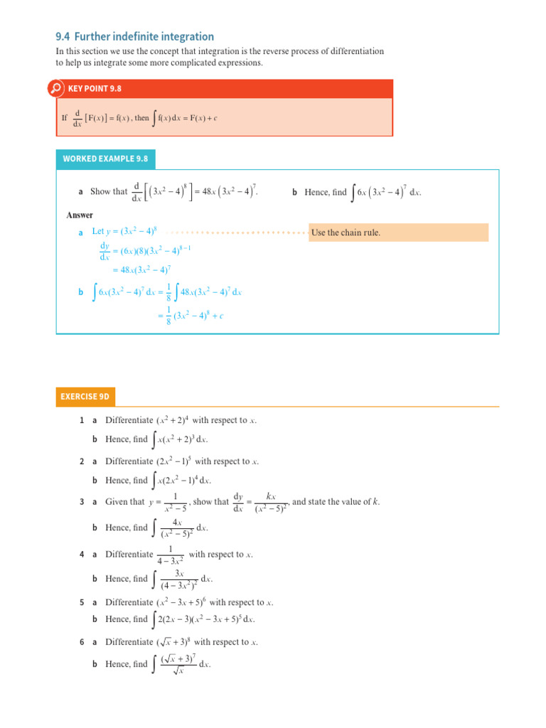 Integration - Substitution | PDF | Area | Mathematical Objects