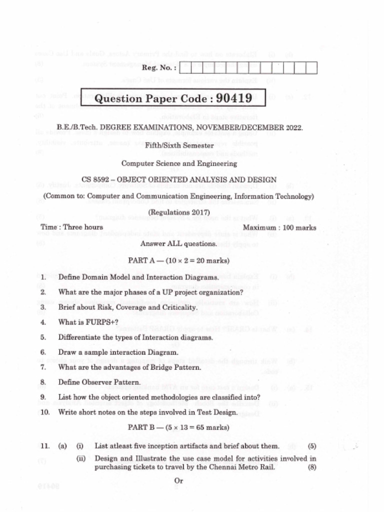 Question Paper3 | PDF