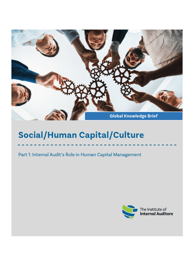 Social Human Capital Culture Part 1 | PDF | Internal Audit | Audit