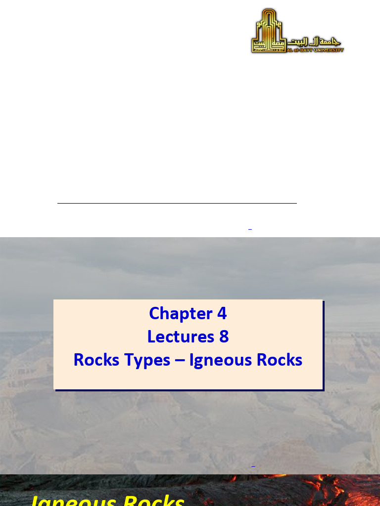 Geol Ch4 Lect8 IgneousRocks | PDF | Igneous Rock | Basalt