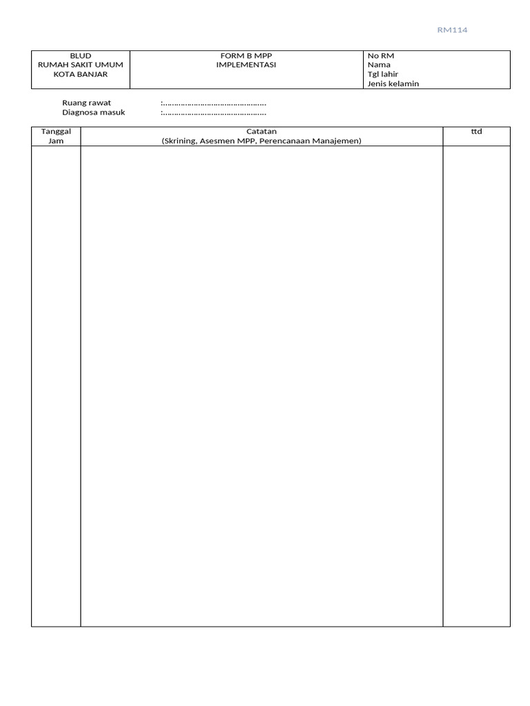 Form A MPP | PDF