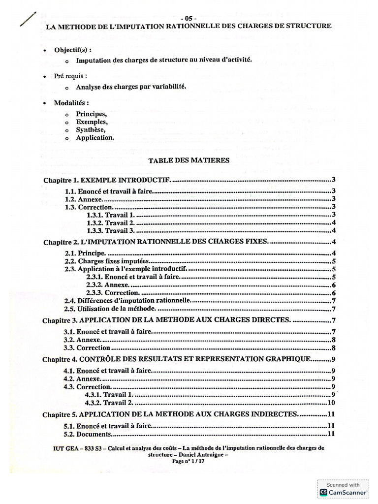 La Méthode de L'imputation Rationnelle D | PDF
