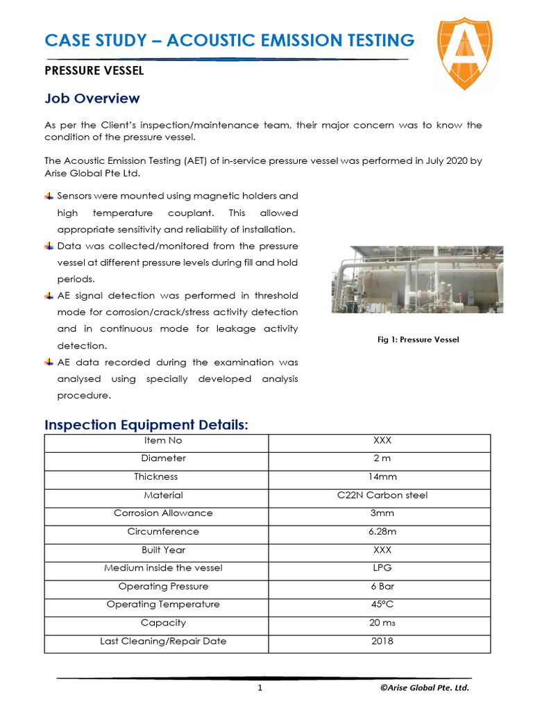Case Study - AET For PV PAUT Validation | PDF | Applied And ...
