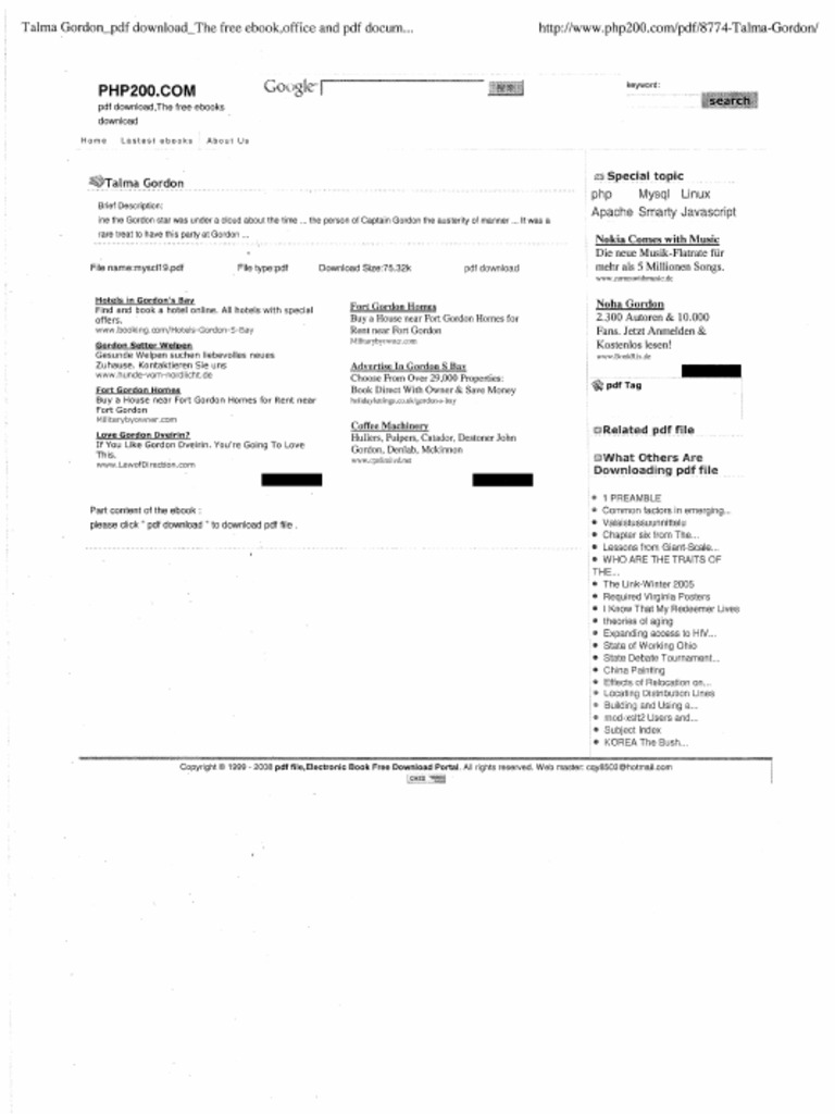 Hopkins - Talma Gordon | PDF